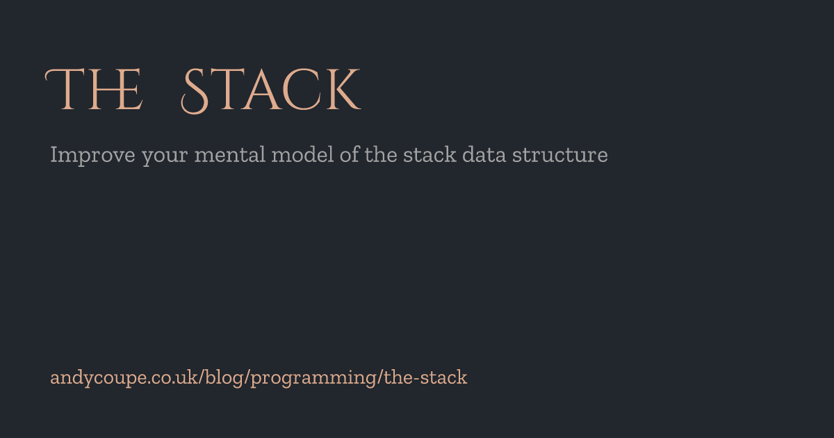 The Stack by Andy Coupe